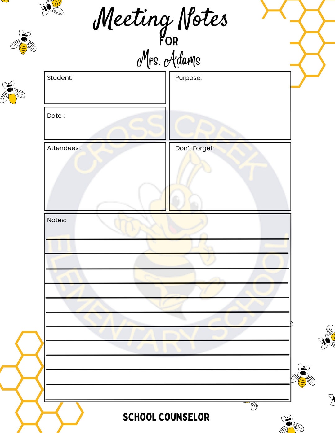 Digital Custom Educators Notebook - Teacher - School Counselor ...