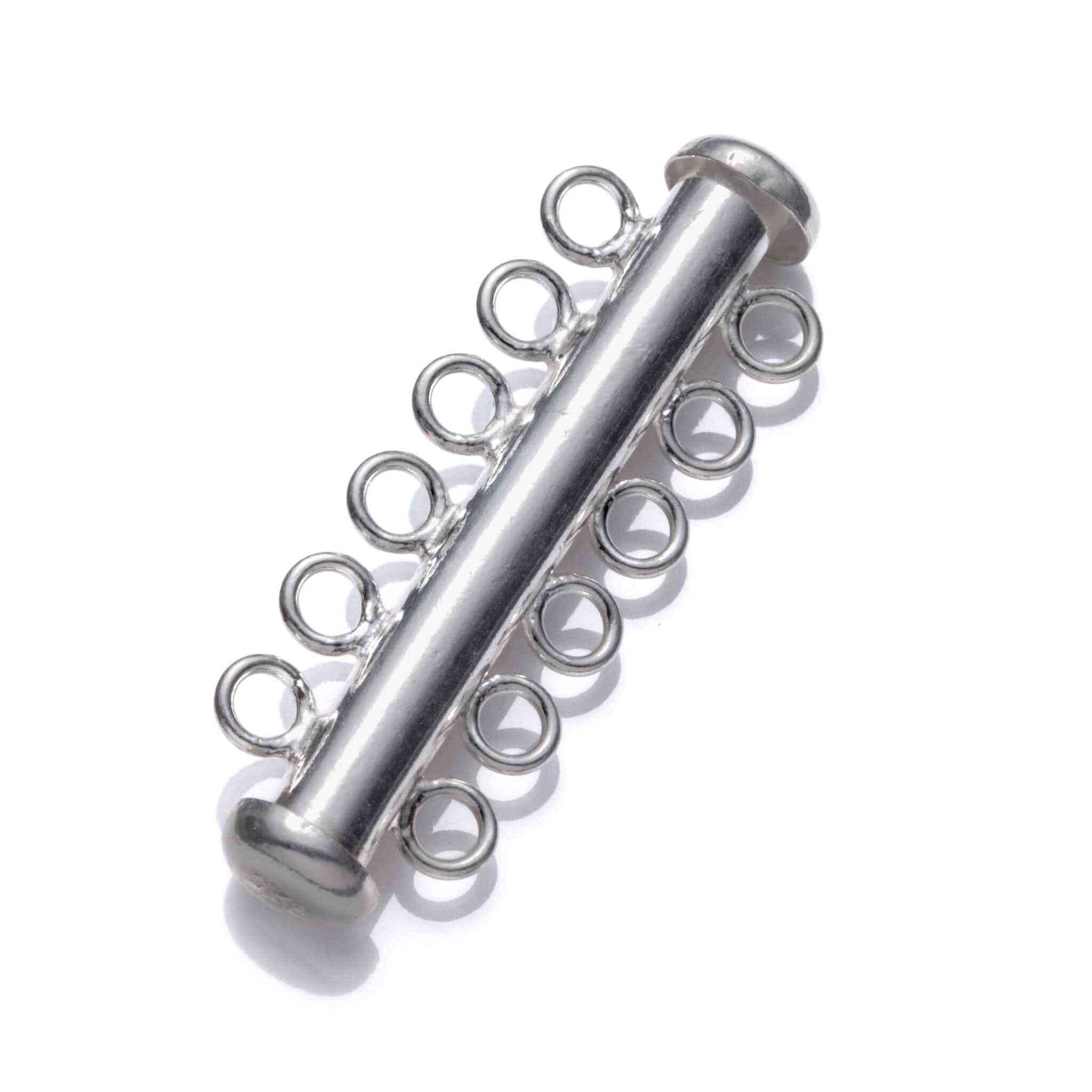 Six-strand Slide Tube Clasp in Sterling Silver 33.7mm | D01904 - Etsy