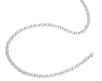 2.0mm Sterling Silver Round Cable Chain - Etsy