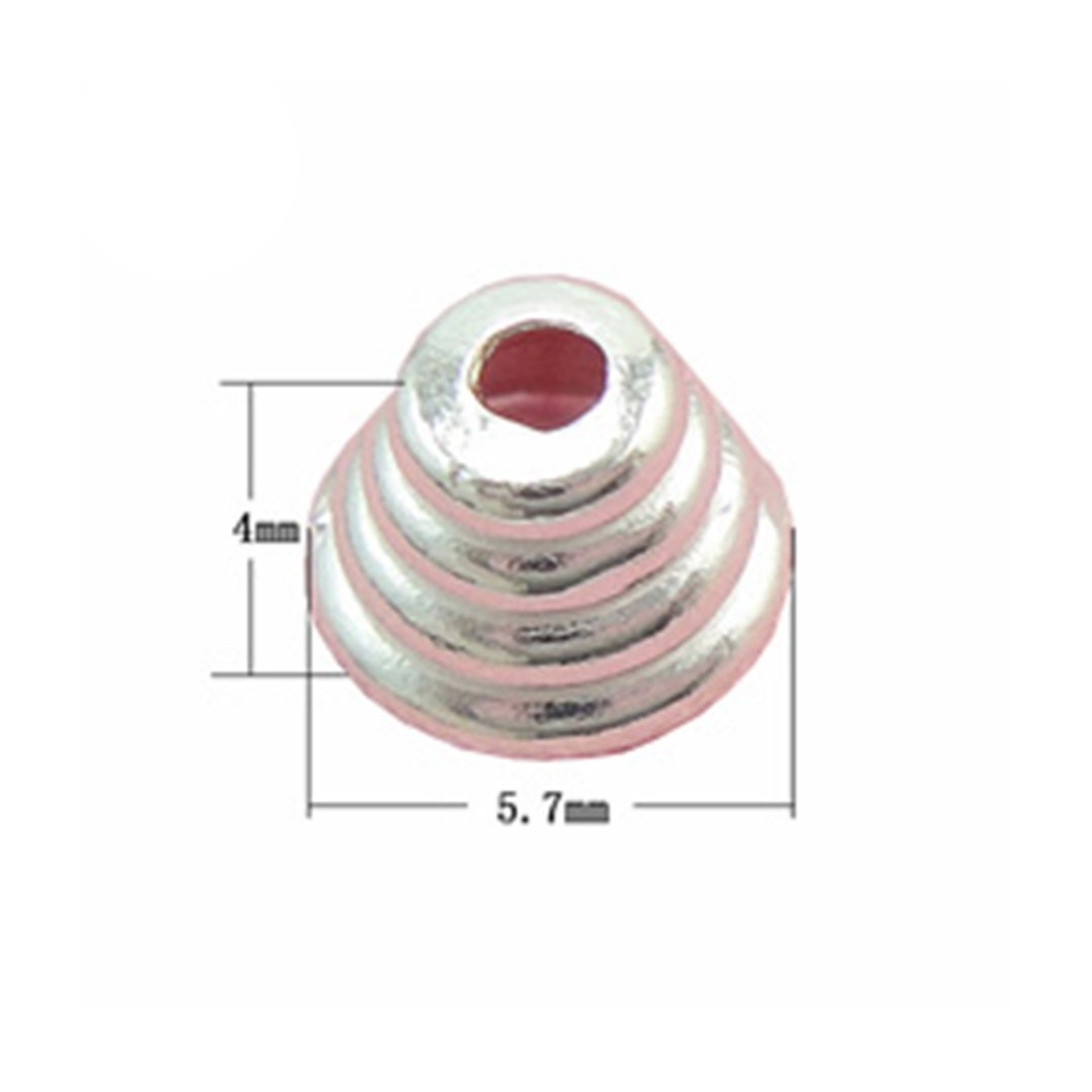 Bell Coil Wire Bead Cap in Antique Sterling Silver 5 55x1mm BTM117 - Etsy