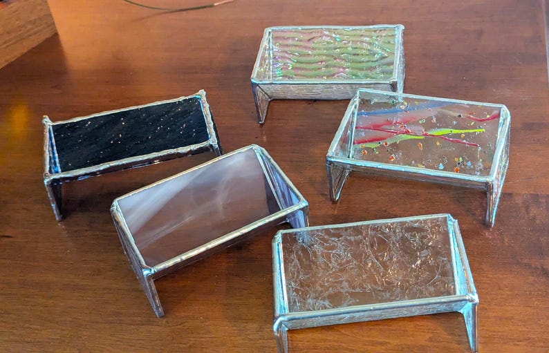 Stained Glass Cradle-style Business Card Holders - Etsy