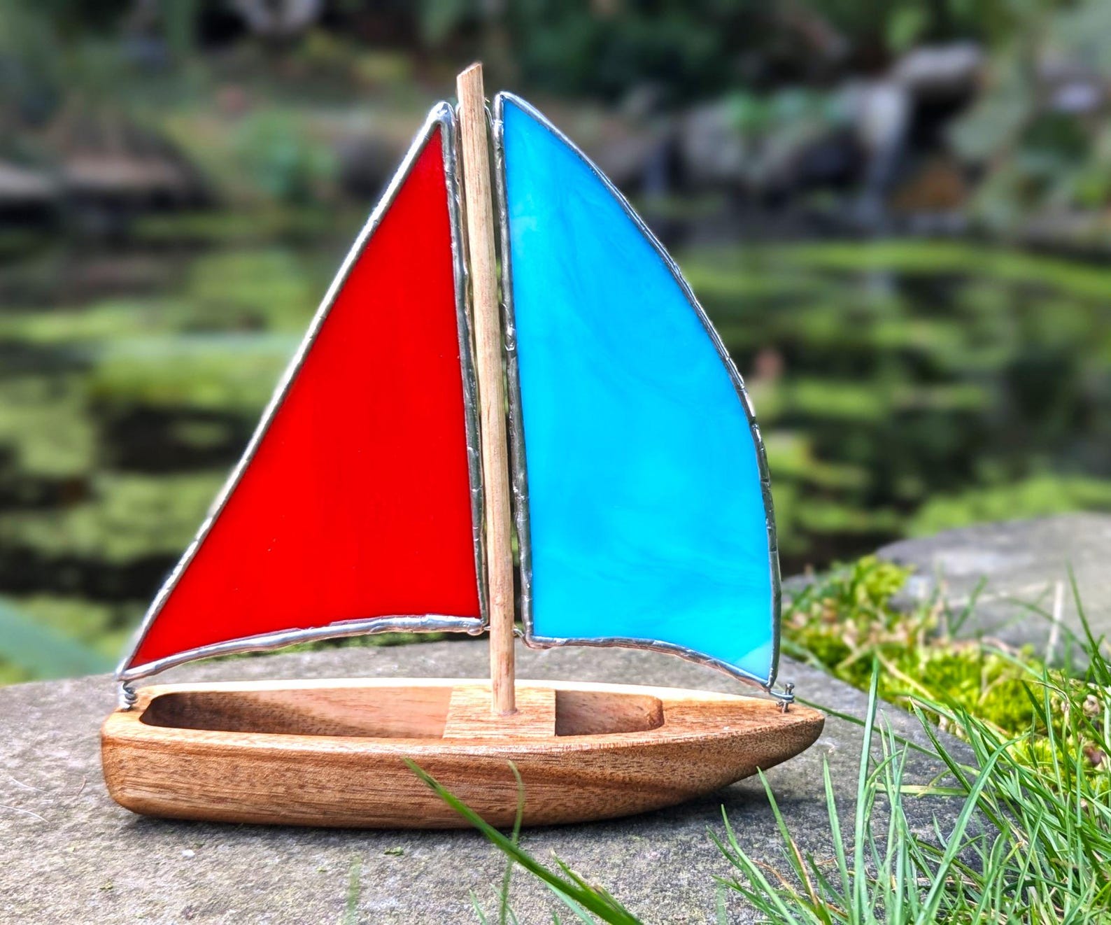 Stained Glass Sail Boat 4 Options - Etsy