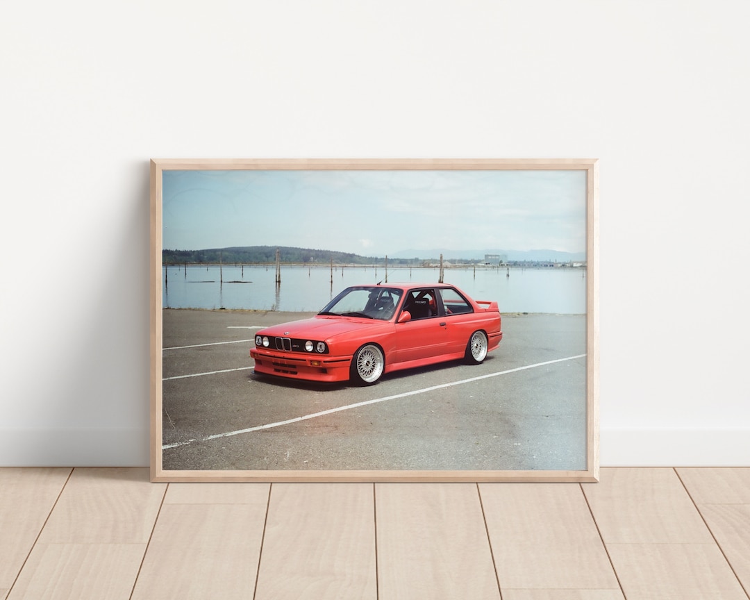 E30 Poster BMW E30 M3 Wall Art Classic Car Print E30 Print Vintage Car Poster Car Photography ...
