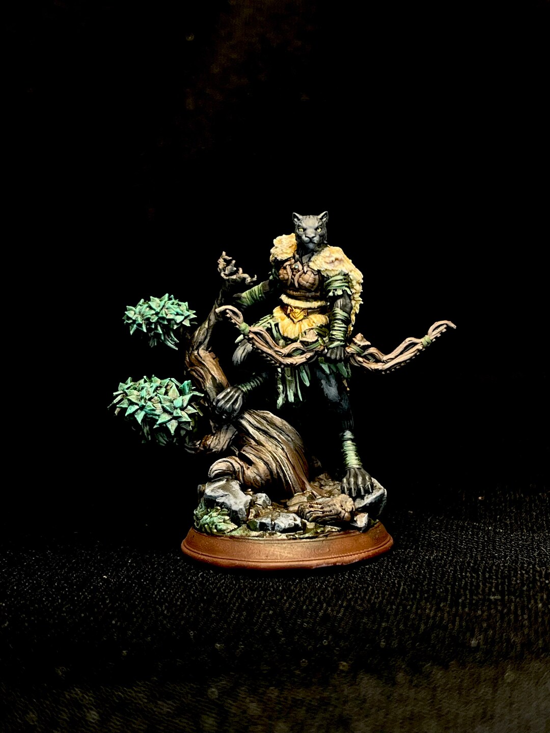 Jeji the Free Born- Tabaxi Ranger With Bow - Etsy