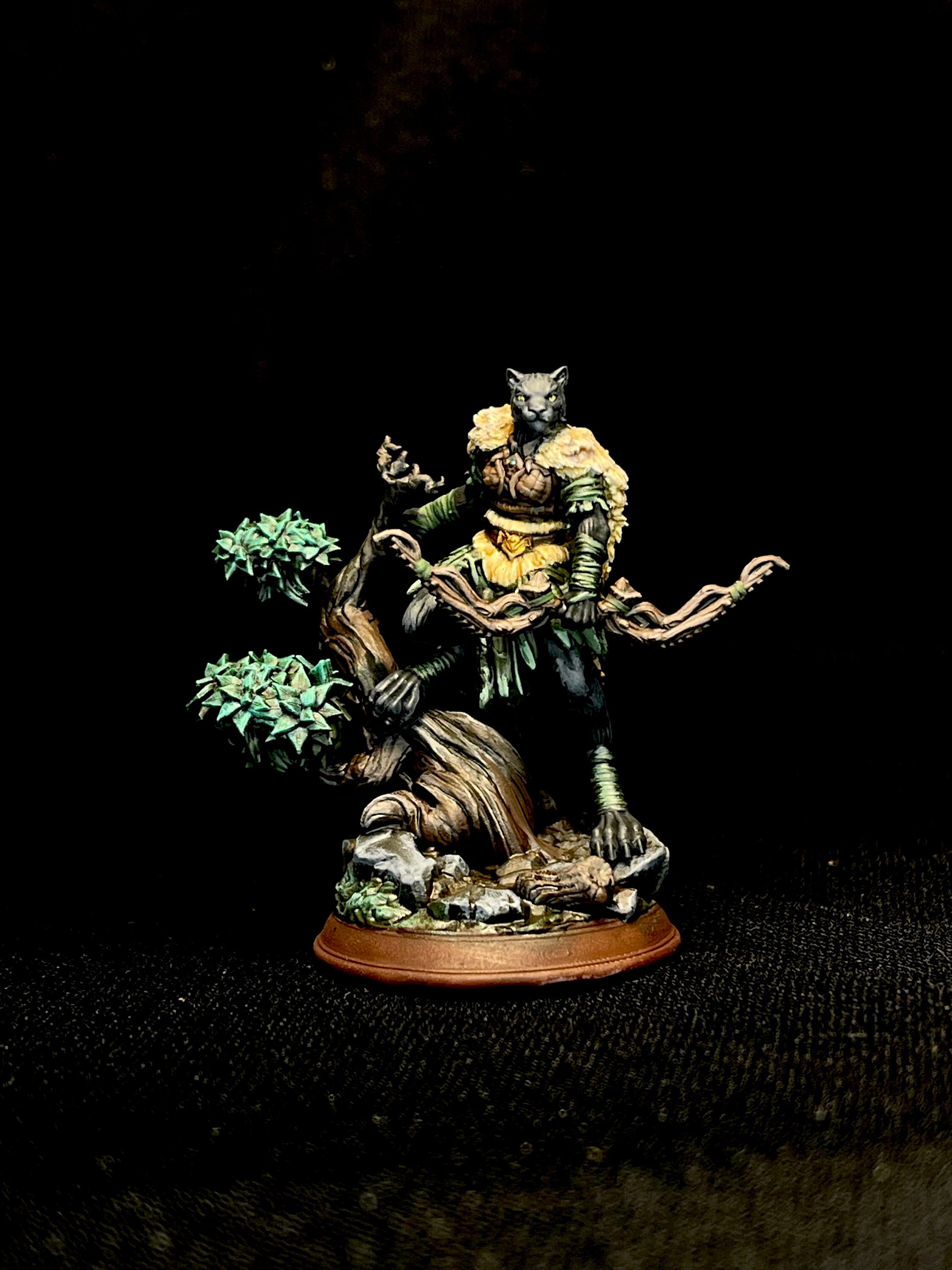Jeji the Free Born- Tabaxi Ranger With Bow - Etsy