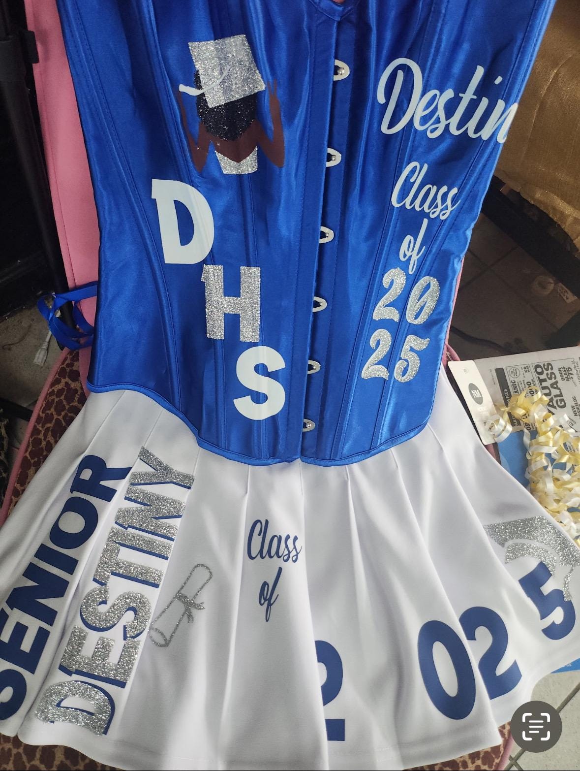 Senior 2026 Corset and Skirt Set Personalized Customized - Etsy