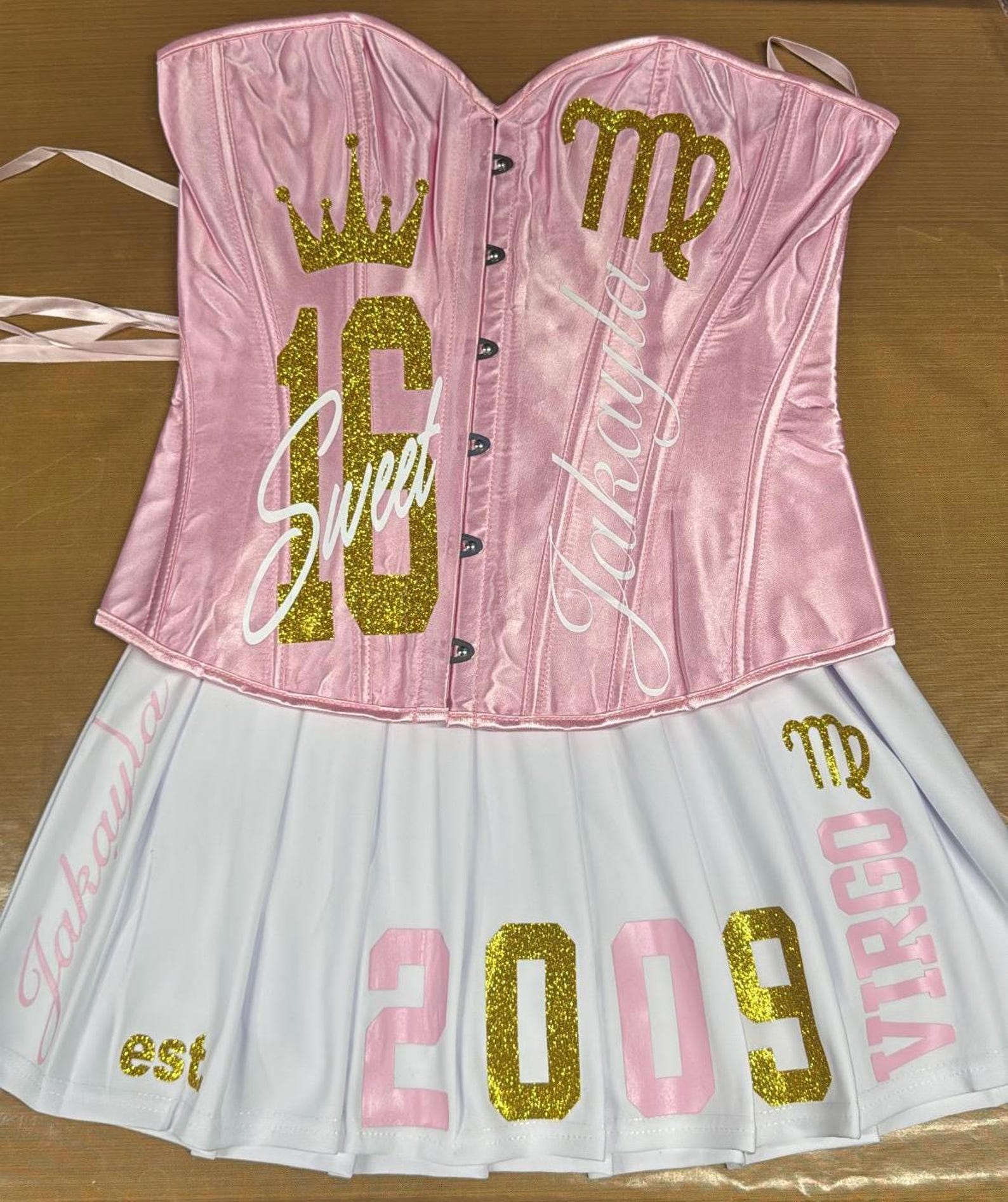 Sweet 16 Corset and Skirt Outfit - Any Age Birthday Corset and Skirt ...