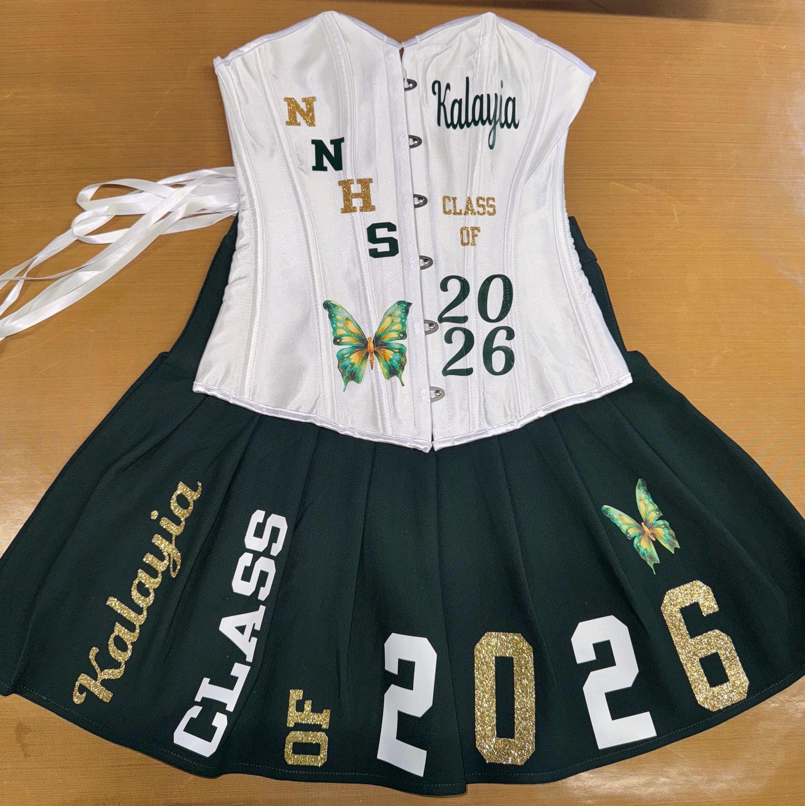 Senior 2026 Corset and Skirt Set Personalized Customized - Etsy