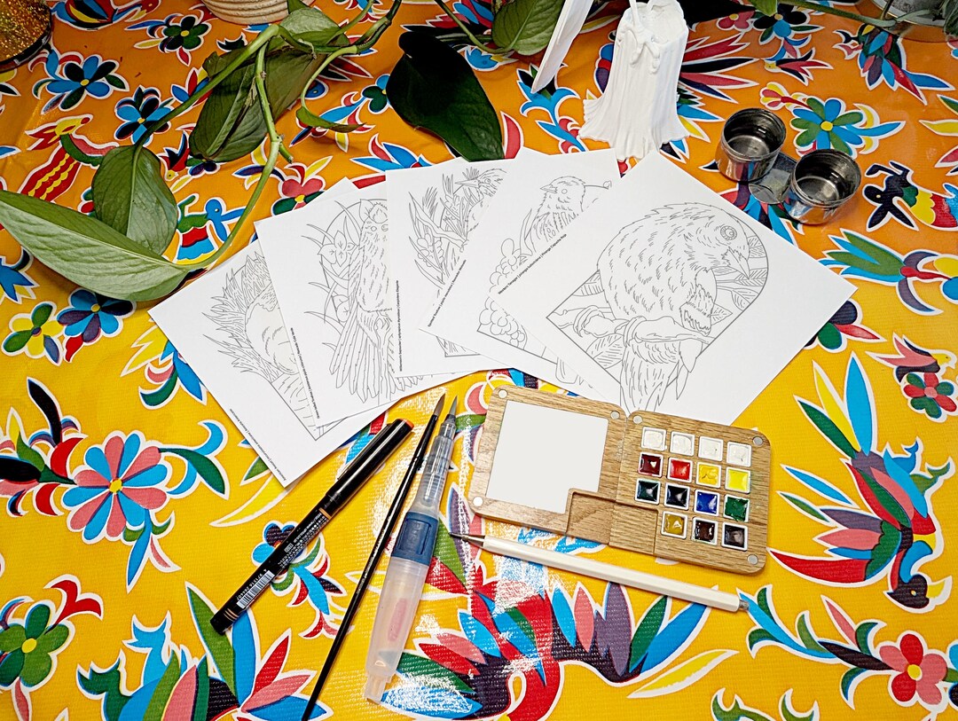 Flock Yeah - Bird Coloring Pages - Set 1 - Etsy