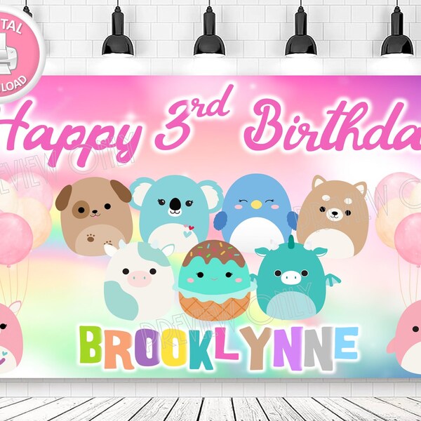 Squishmallow Backdrop - Etsy Sweden