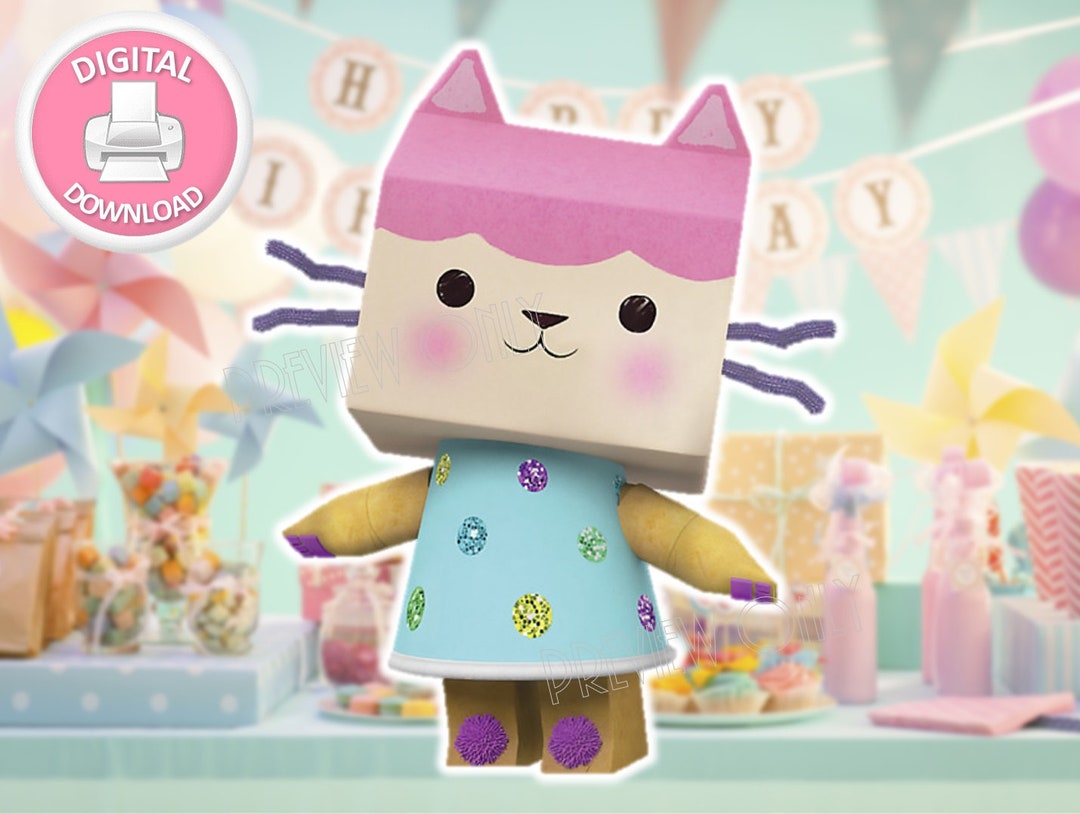 DIY Gabby's Dollhouse Baby Box Birthday Party Digital - Etsy