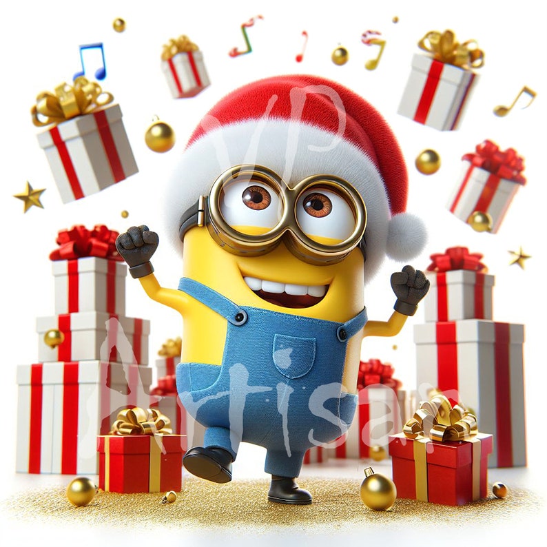 Christmas Minions Clipart. Christmas Clipart. Christmas Card Idea ...