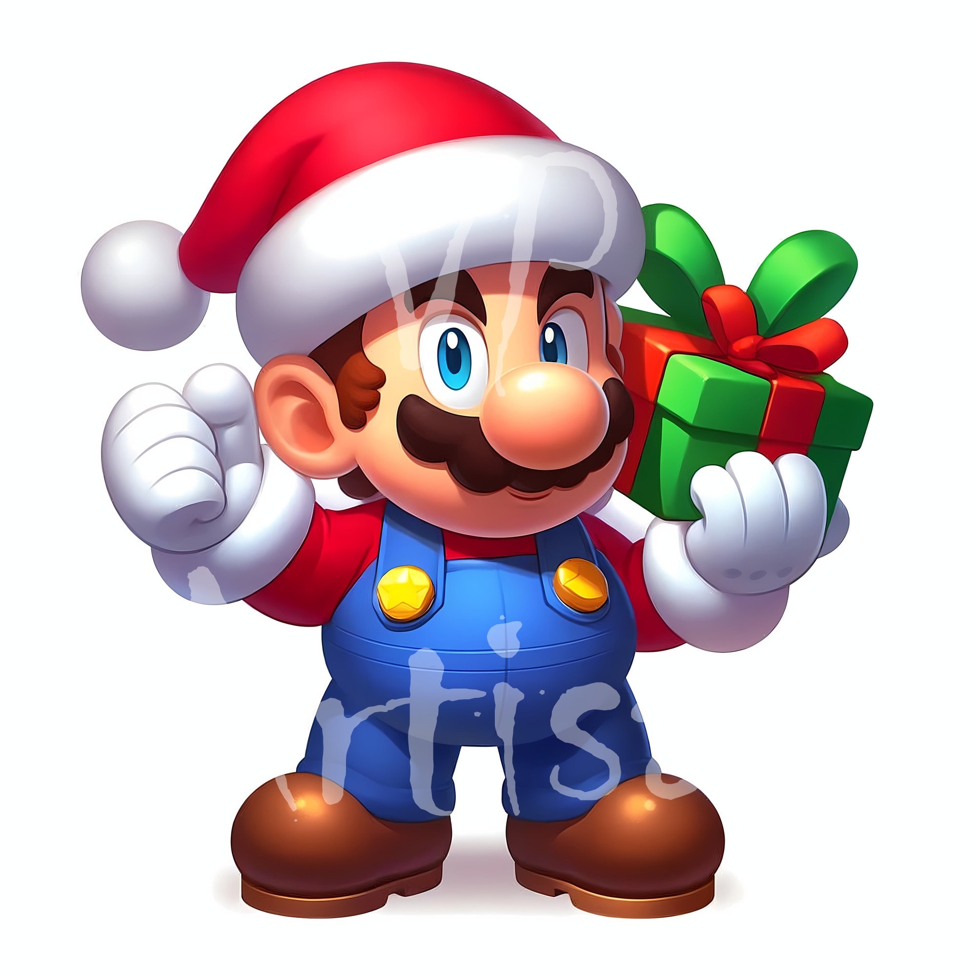 Christmas Super Mario Clipart. Christmas Clipart. Christmas Card Idea ...