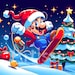 Christmas Super Mario Clipart. Christmas Clipart. Christmas Card Idea ...