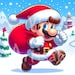 Christmas Super Mario Clipart. Christmas Clipart. Christmas Card Idea ...
