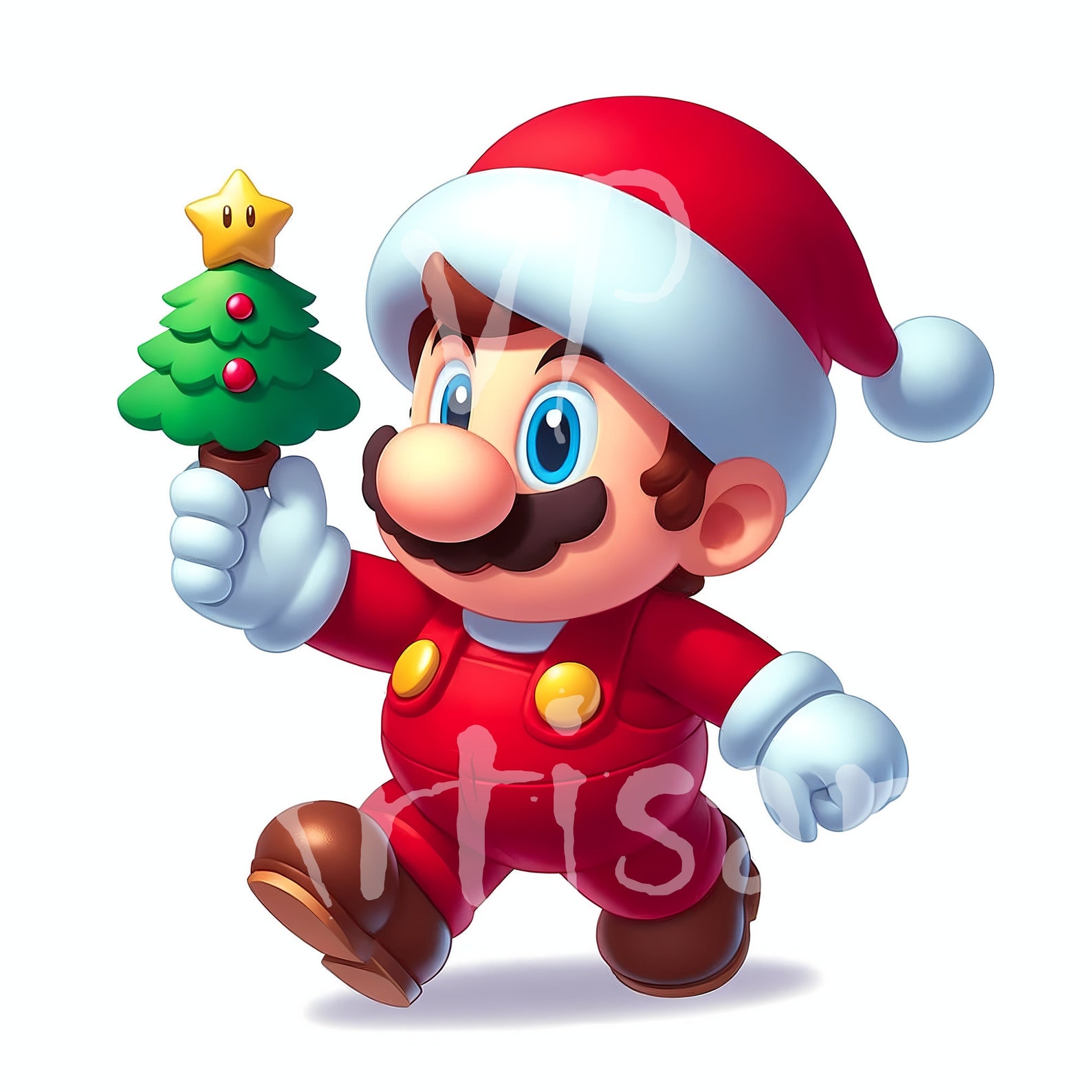 Christmas Super Mario Clipart. Christmas Clipart. Christmas Card Idea ...
