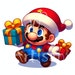 Christmas Super Mario Clipart. Christmas Clipart. Christmas Card Idea ...