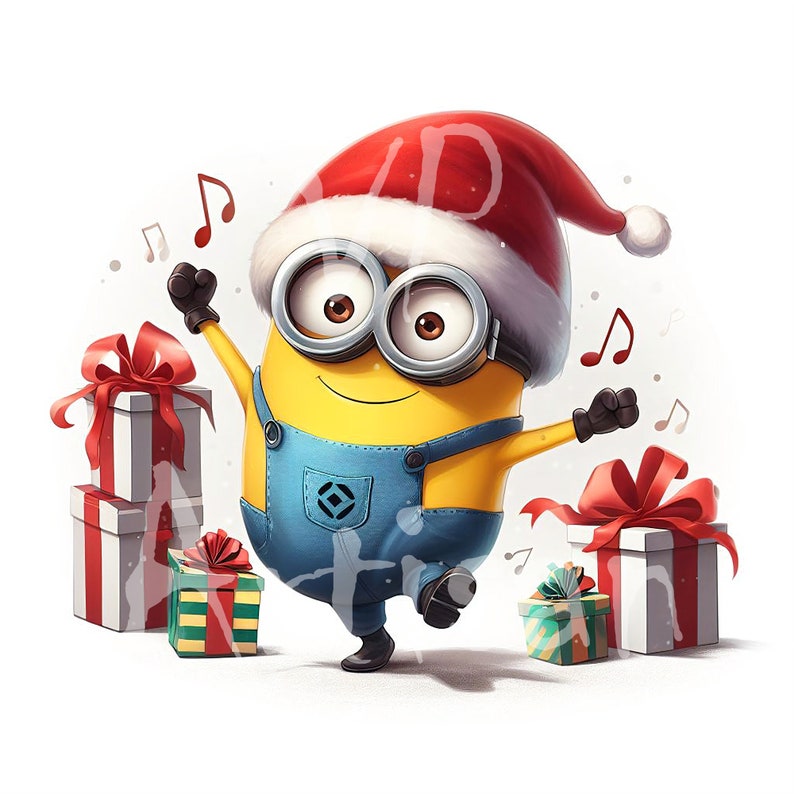 Christmas Minions Clipart. Christmas Clipart. Christmas Card Idea ...