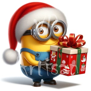 Christmas Minions Clipart. Christmas Clipart. Christmas Card Idea ...