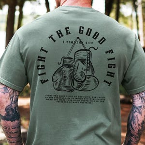 Fight the Good Fight Boxing Gym Pump Christian Streetwear Christian Gym ...