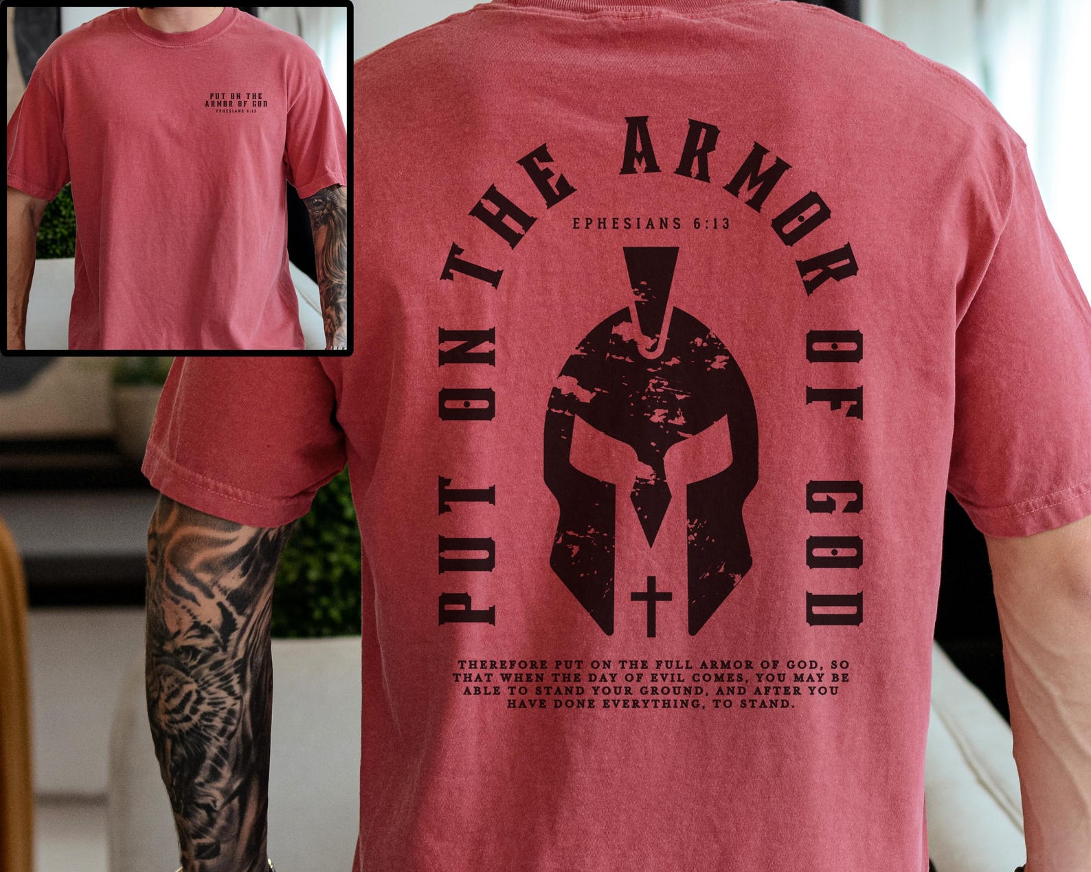 Put on the Armor of God Gym Pump Christian Streetwear Tactical ...
