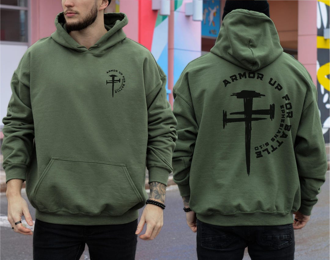 Armor up for Battle Christian Hoodies Jesus Christian Gym Pump Men ...