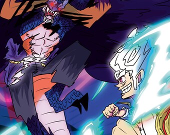 Luffy Momo Wano Raid. Digital Color by the Number Digital - Etsy