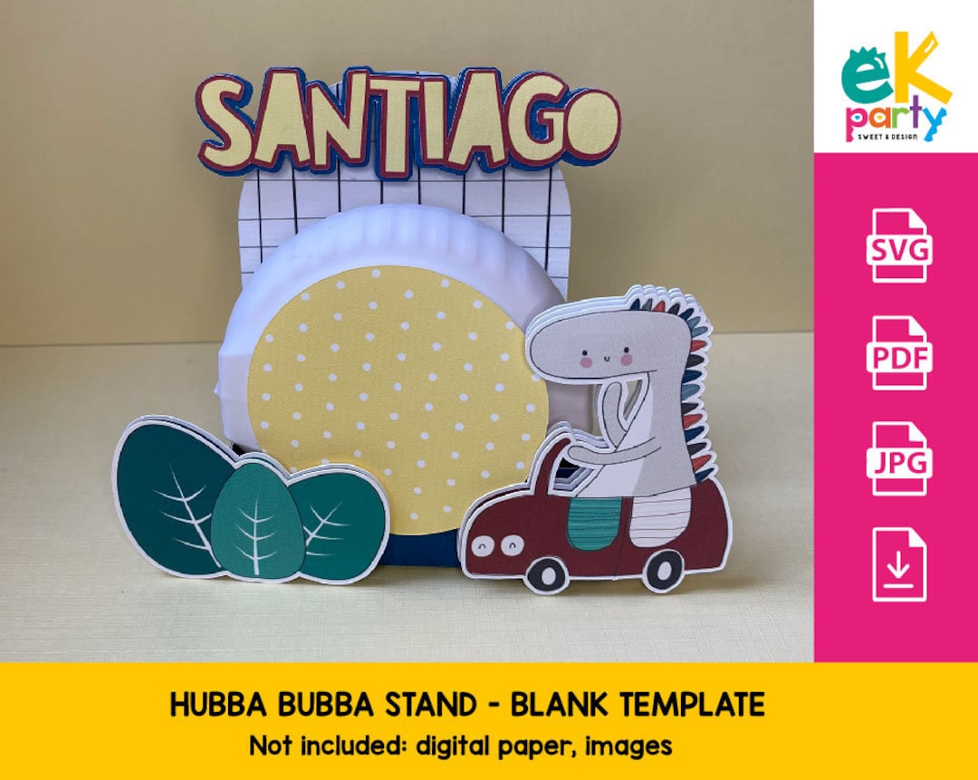 Hubba Bubba Stand Template Blank Template Digital File Pattern Gum