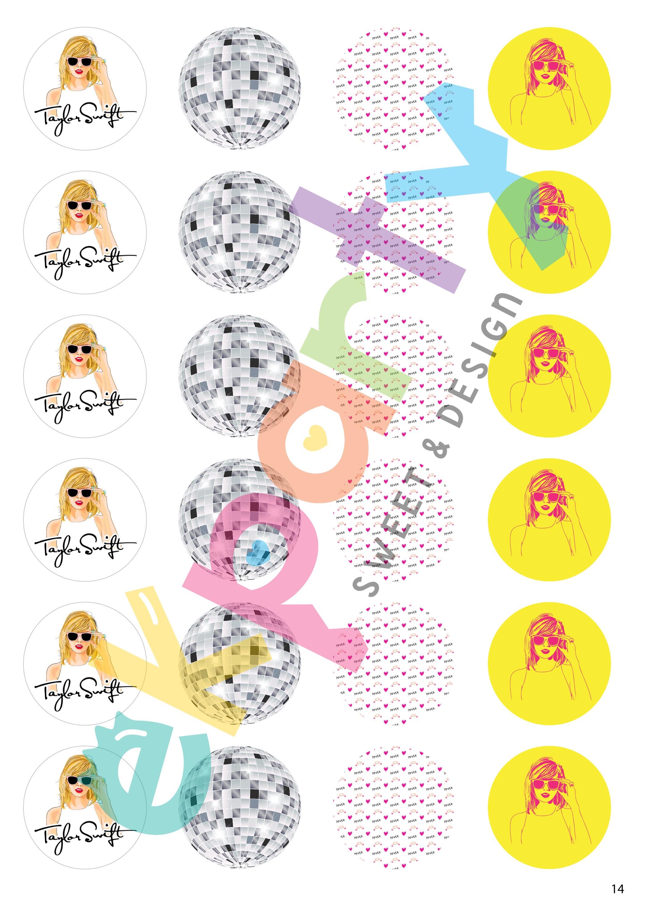 Taylor Party Kit Imprimible, Printable Kit, Toppers, Labels, Etiquetas ...