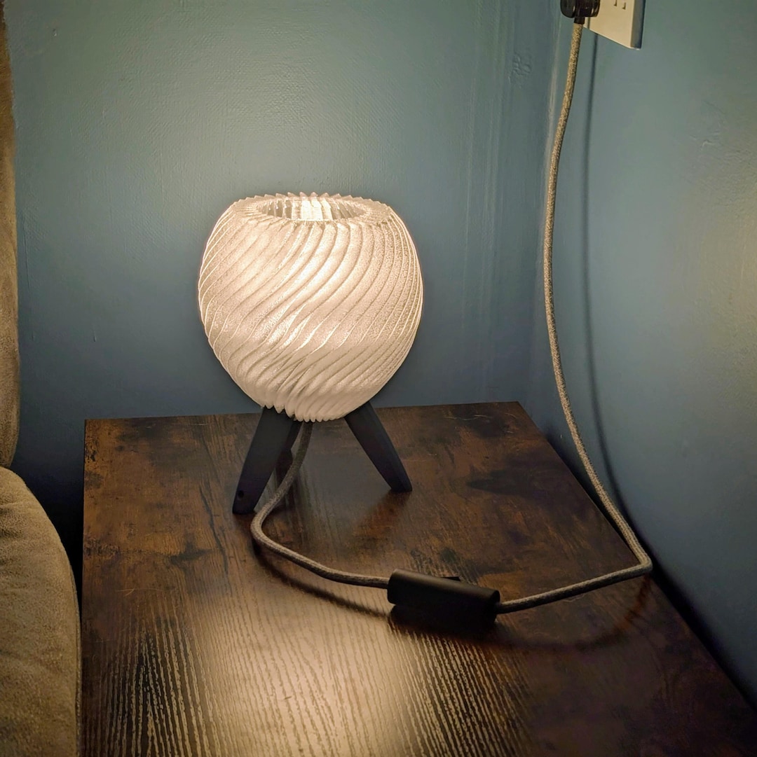 Bedside Lamp Table Lamp Mid Century Lamp Made of Biodegradable Material ...