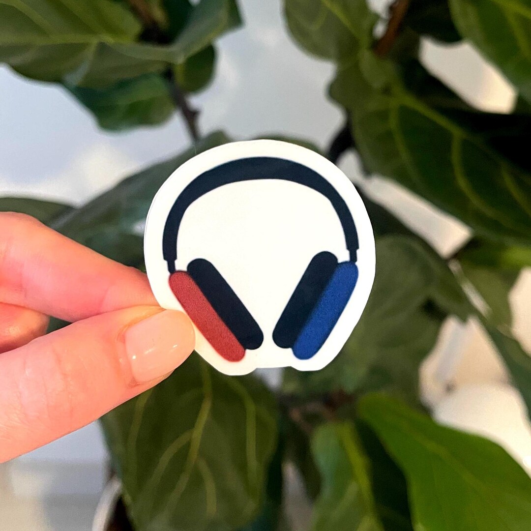 Audiology Headphone Emoji Sticker - Etsy