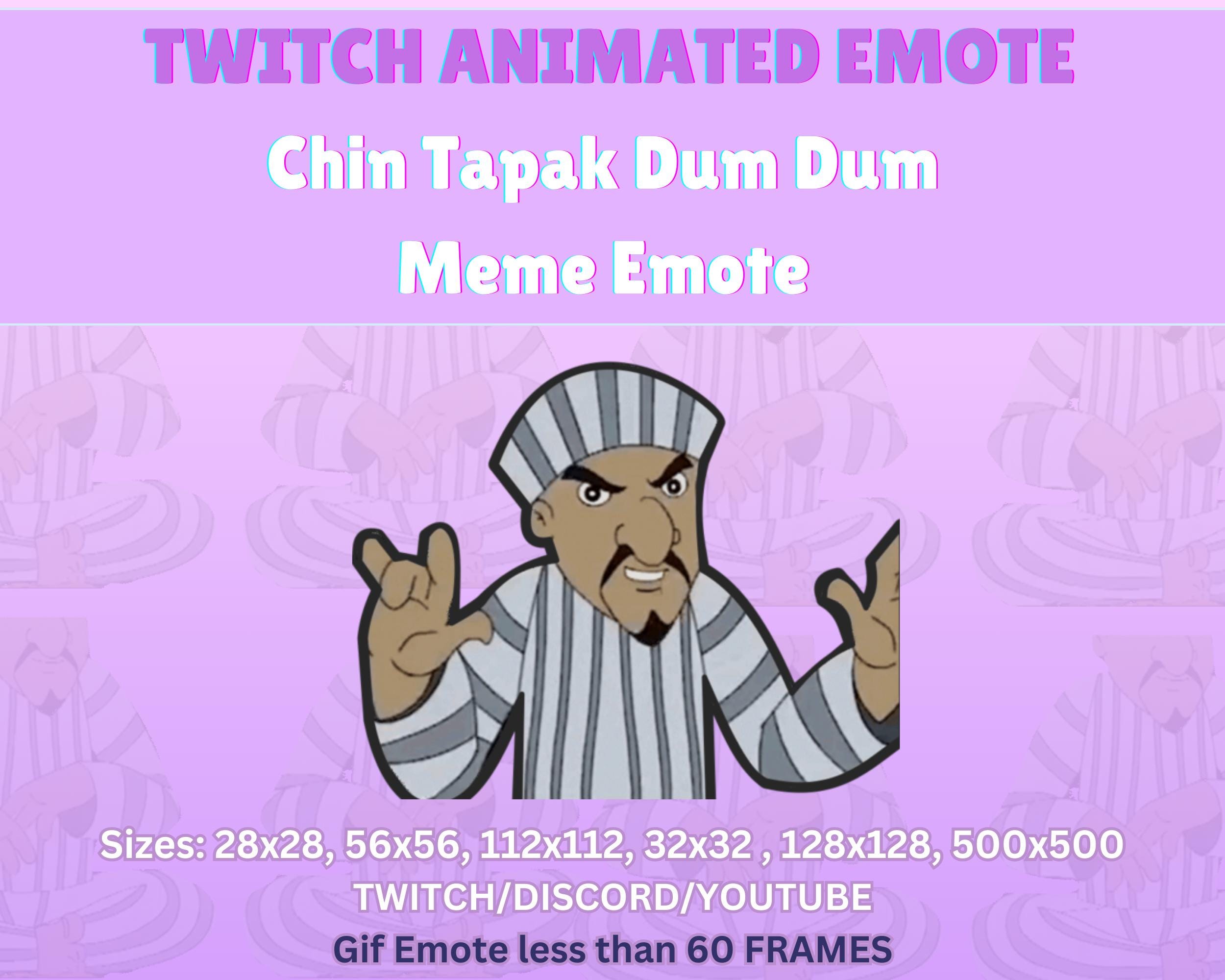 Chin Tapak Dum Dum Meme Emote, Meme Emote Animated, Chin Tapak Dum Dum ...