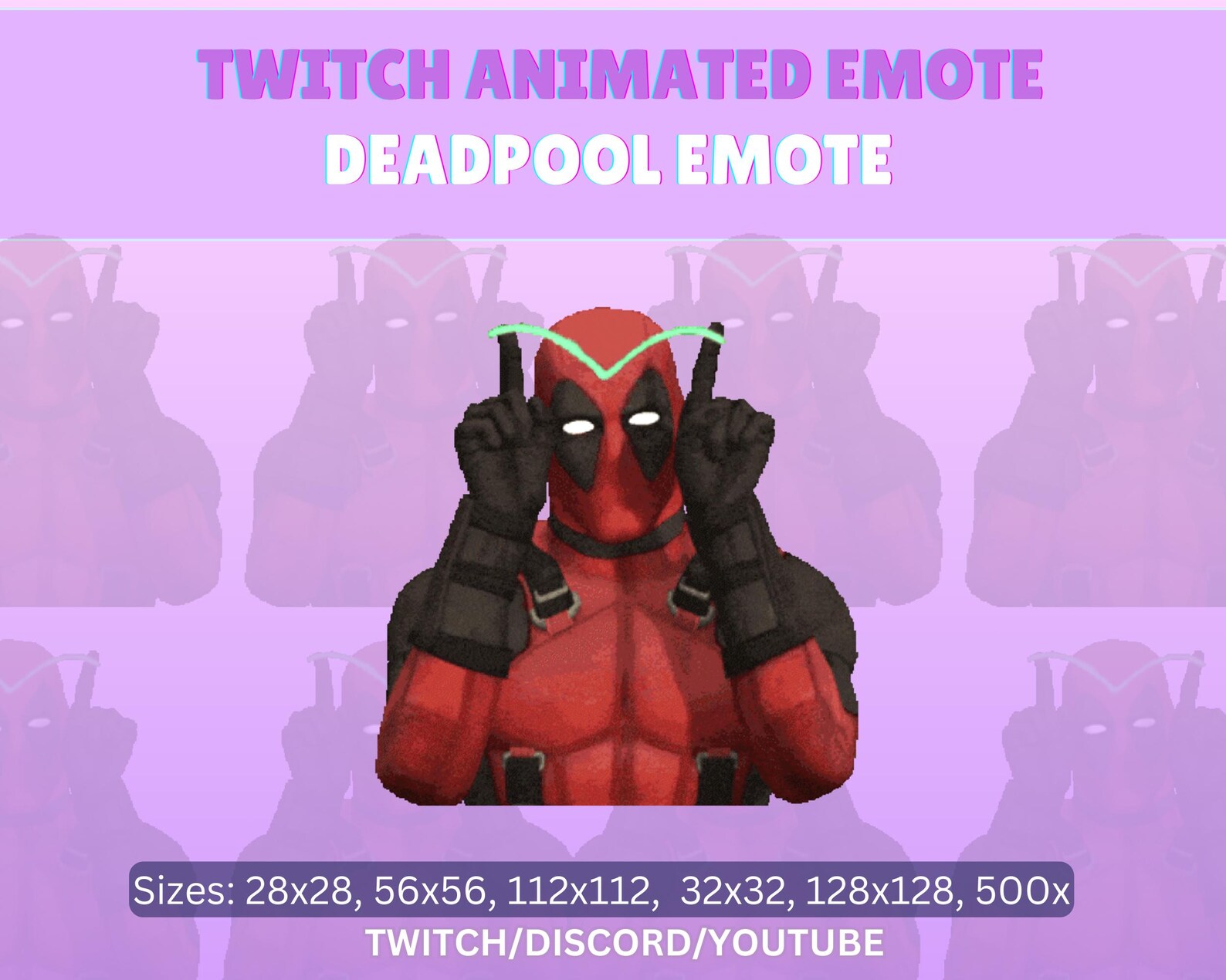 Deadpool Emote Animated, Funny Deadpool Meme Emote, Cute Deadpool Emote ...