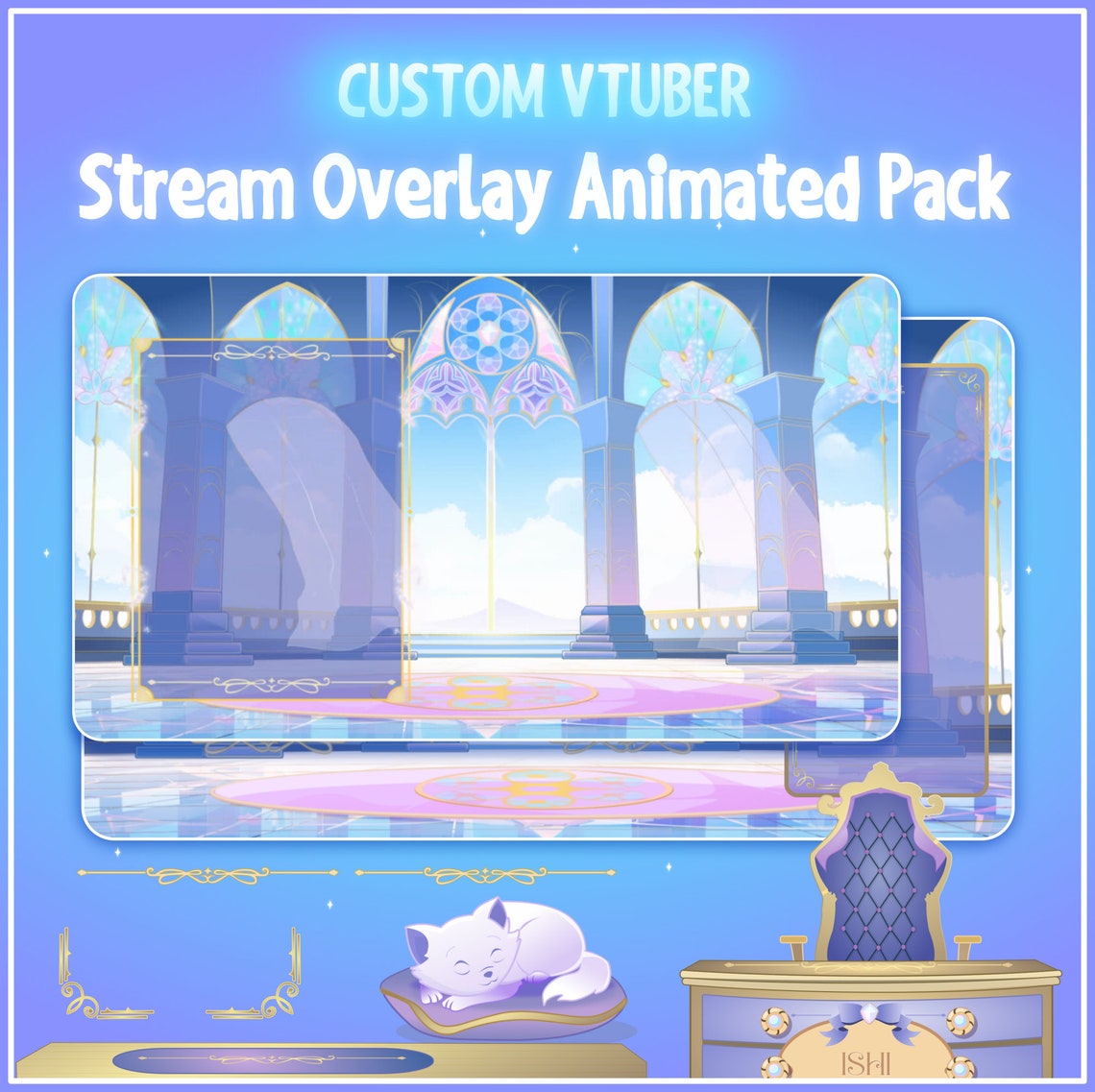 Custom Vtuber Stream Overlay, Custom Vtuber Intermission, Custom Vtuber ...