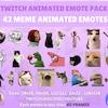 HUH! Animated Emote Cat, Twitch Meme, Meme Emote, Cat Meme Emotes, Huh ...