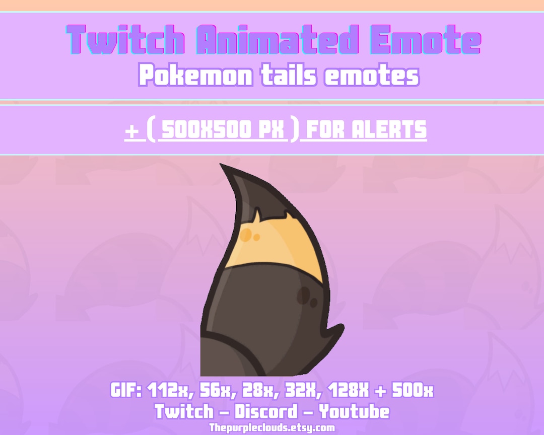 Twitch ANIMATED Emotes, Twitch Emotes Pack, Tails Animated Emote, Eevee ...