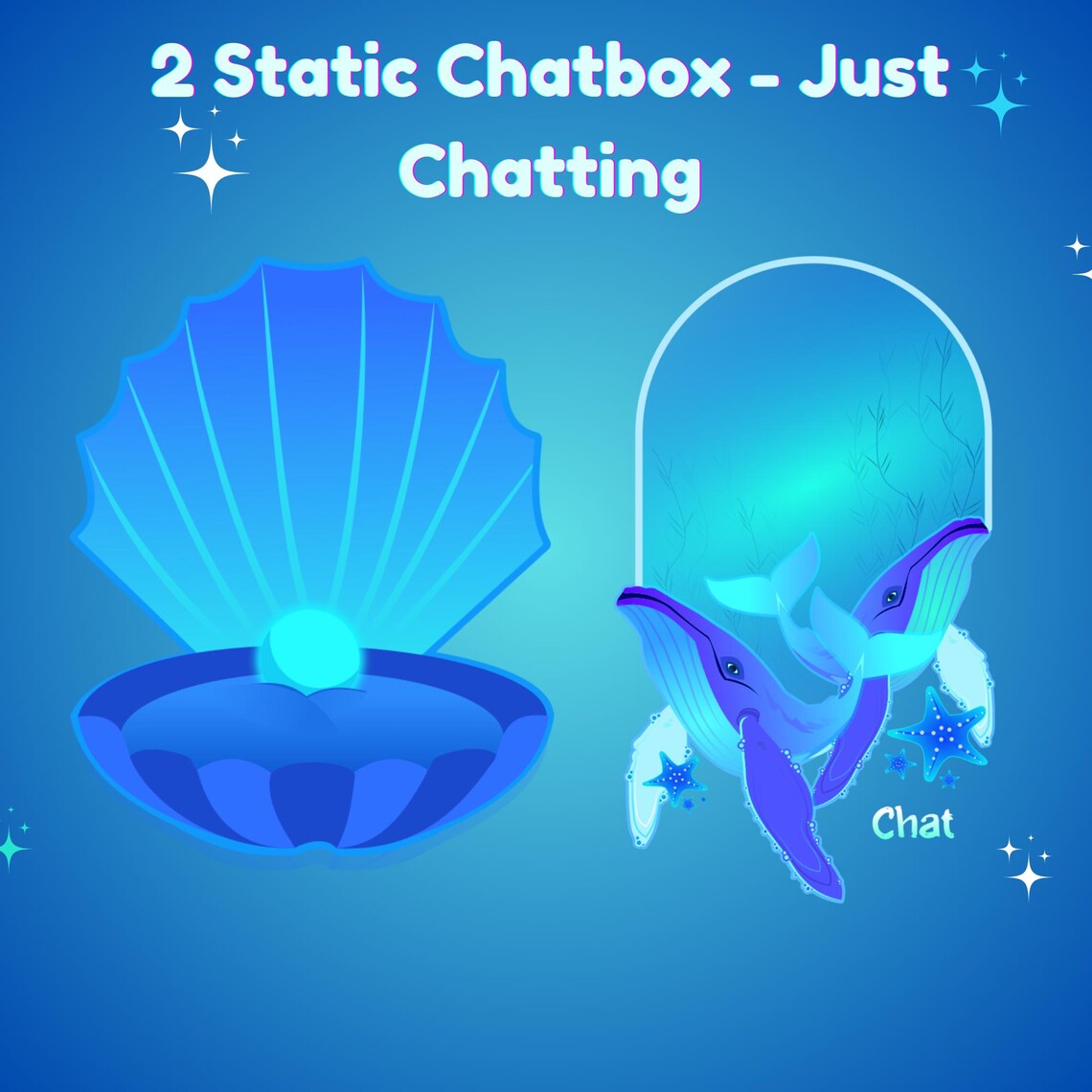 Exotic OCEAN Stream Overlay Animated Pack, Whale Stream Overlay ...