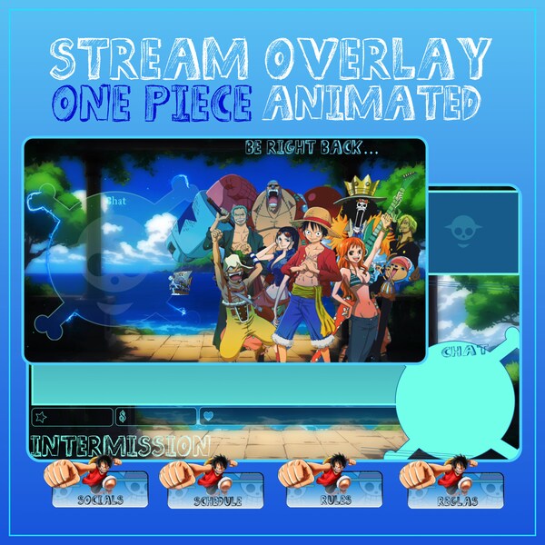 One Piece Twitch Stream Overlay - Etsy