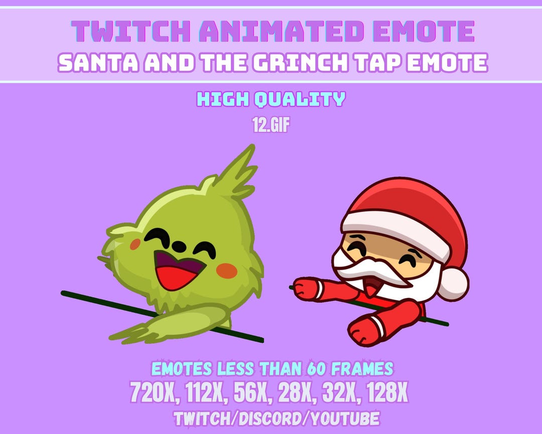 Christmas Tap Tap Animated Emote, Christmas Tap Emotes, Twitch Tap ...