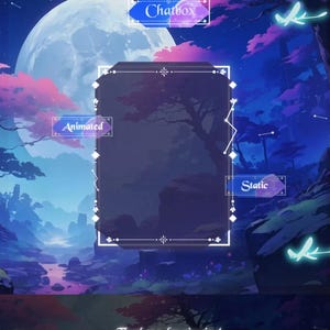 Light Moon Vtuber Overlay Package, Vtuber Stream Overlay, Vtuber ...