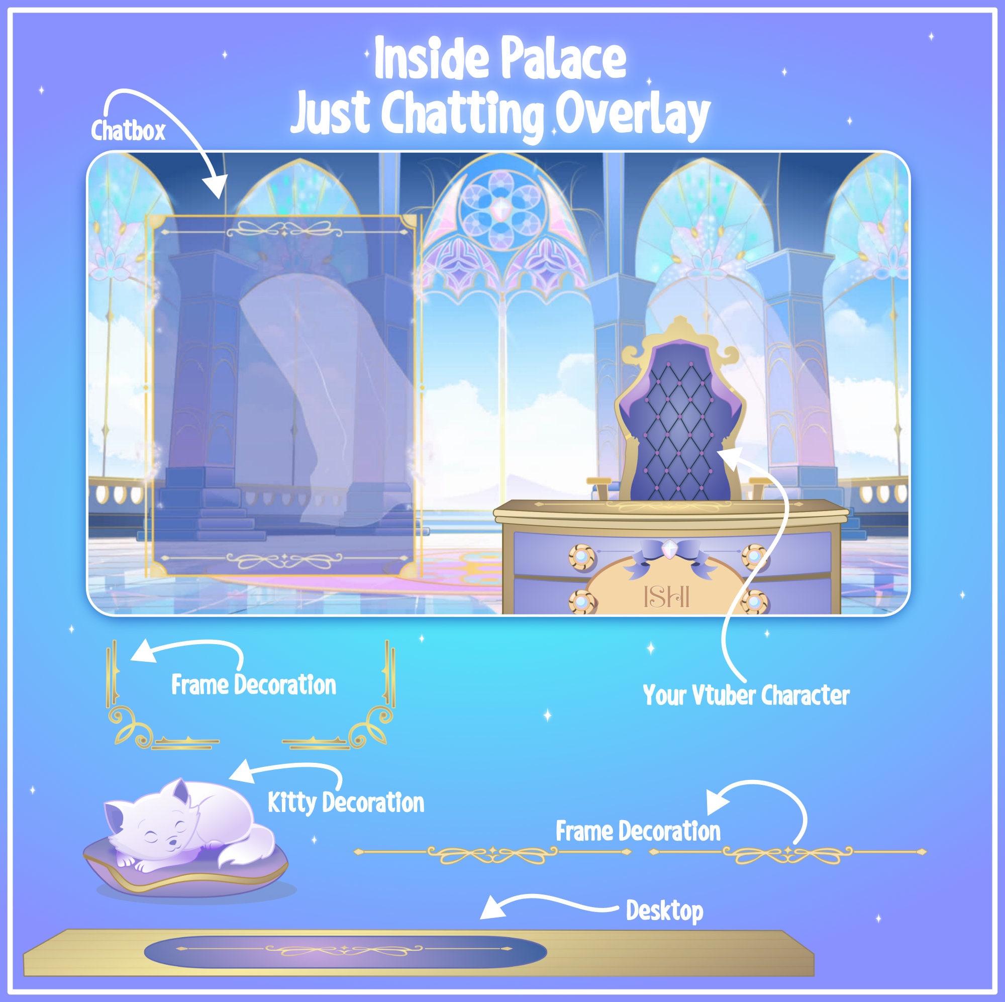 Custom Vtuber Stream Overlay, Custom Vtuber Intermission, Custom Vtuber ...