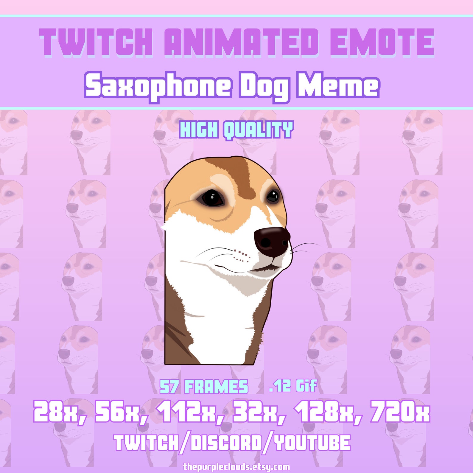 DOG MEME Animated Emote, Twitch Meme, Meme Emote, Dog Meme Emotes, 2024 ...