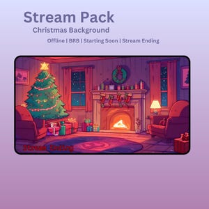 Christmas Stream Overlay for Twitch, Christmas Overlay Animated ...