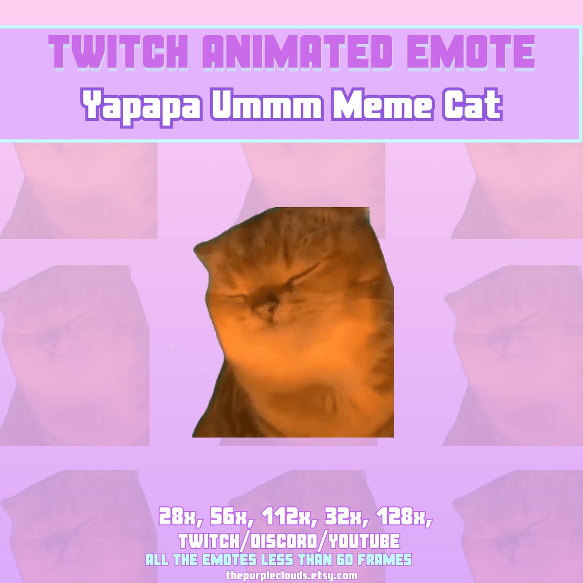 Yapapa Umm Cat Meme Animated, Meme Emotes Pack, Meme Cat Emotes Pack ...