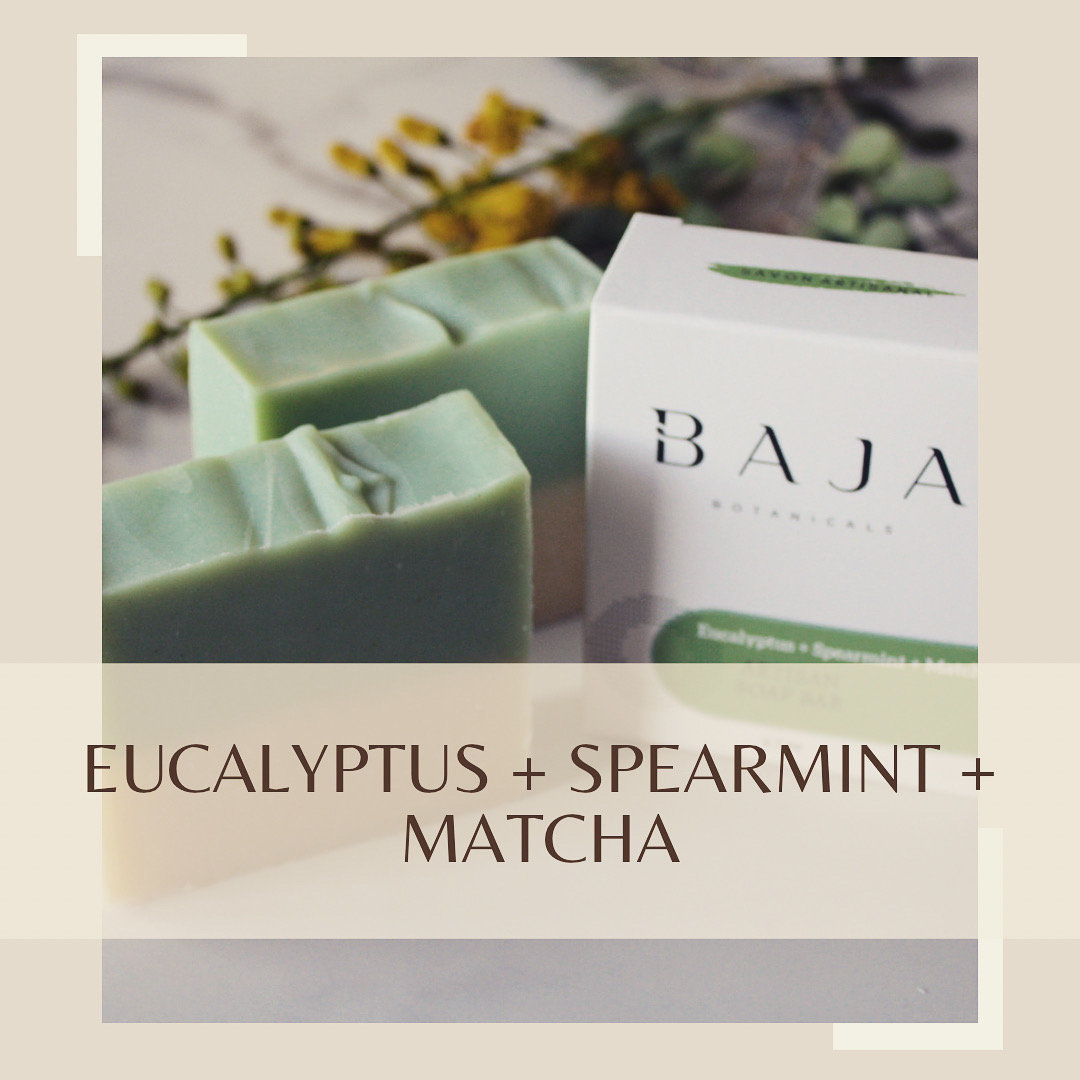 Eucalyptus Spearmint Matcha Soap Bar Cold Process Soap Handmade Soap ...