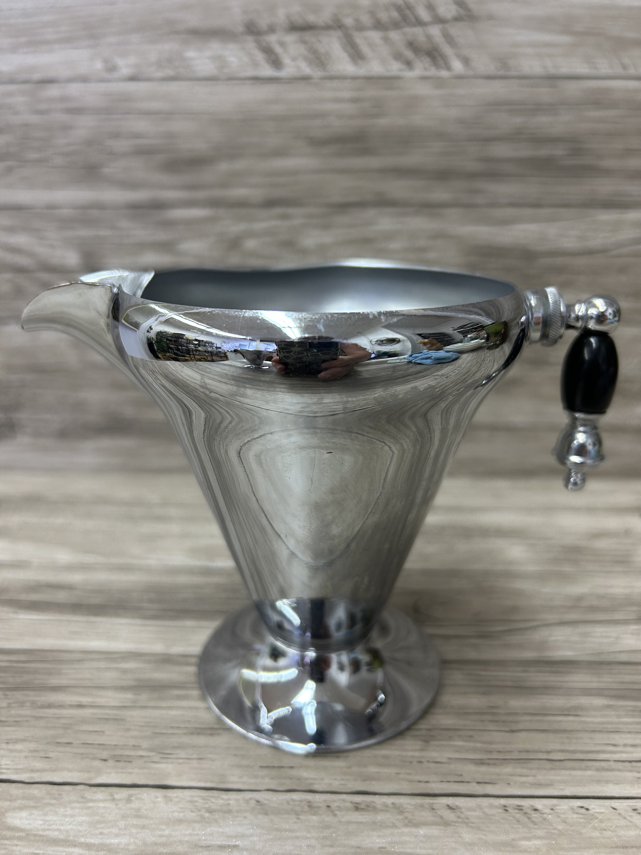 Vintage Art Deco Creamer & Sugar Set Stainless Chrome - Etsy
