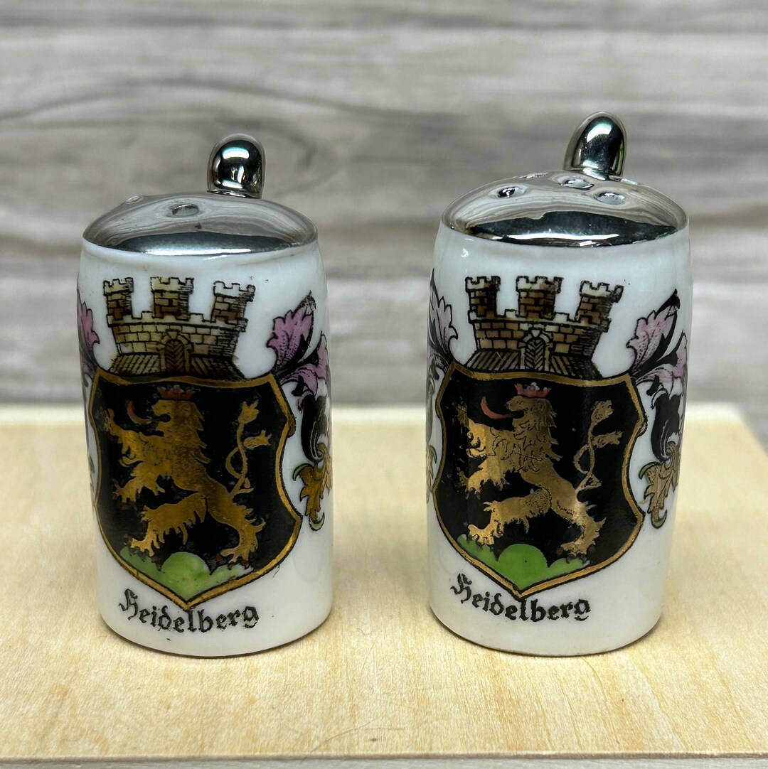 Vintage Mini Beer Stein Heidelberg Germany Souvenir Salt & - Etsy