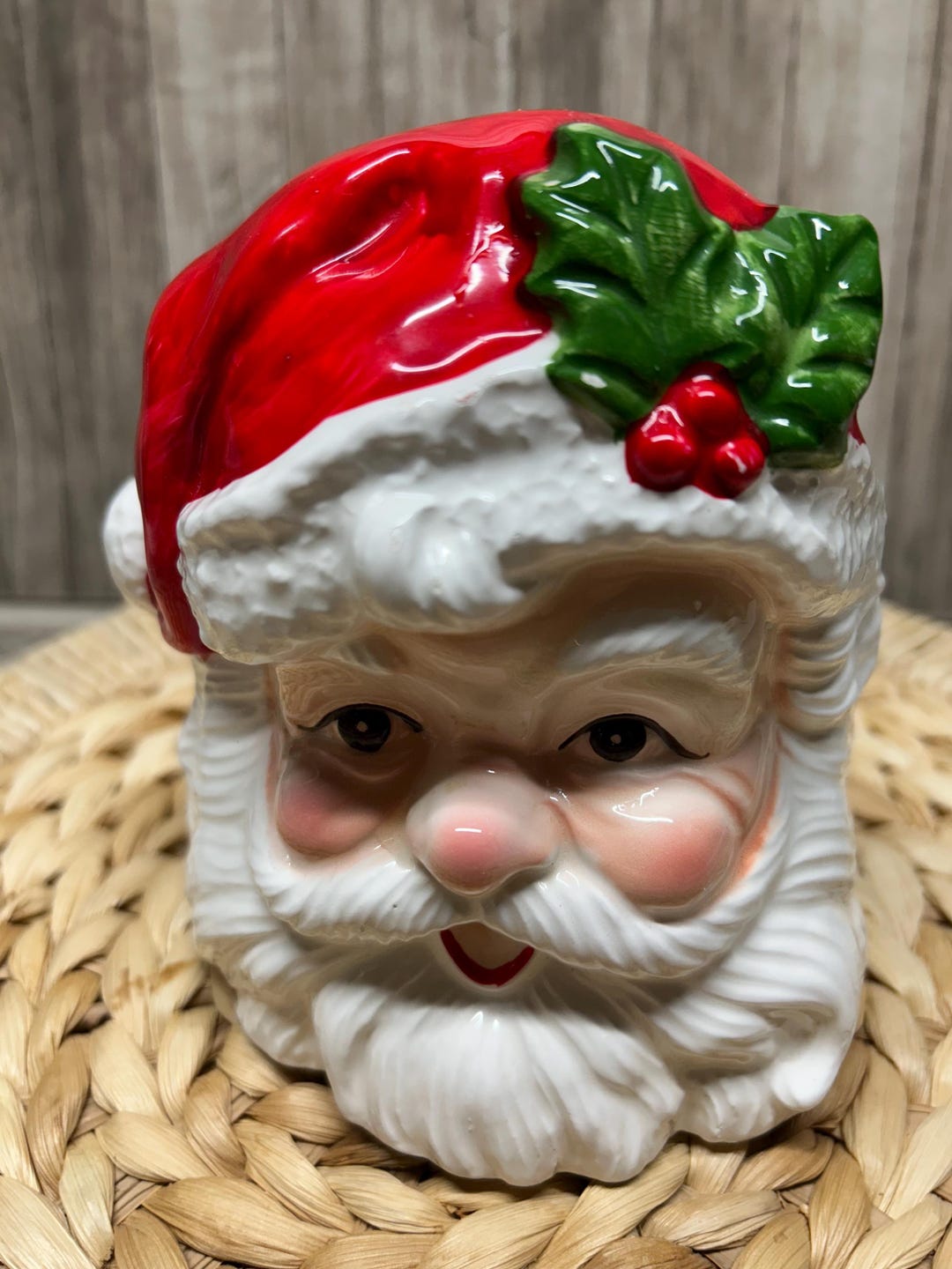 Vintage Santa Head Planter Inarco Japan - Etsy