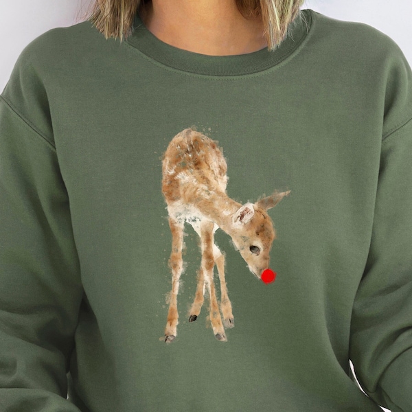 Reindeer Sweater - Etsy