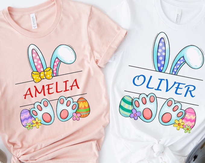 Personalized Easter Shirts for Kids, Matching Easter Shirts, Cousin ...